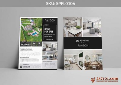 Samson Properties Flyer Designs for Real Estate Agents - Market Listings!